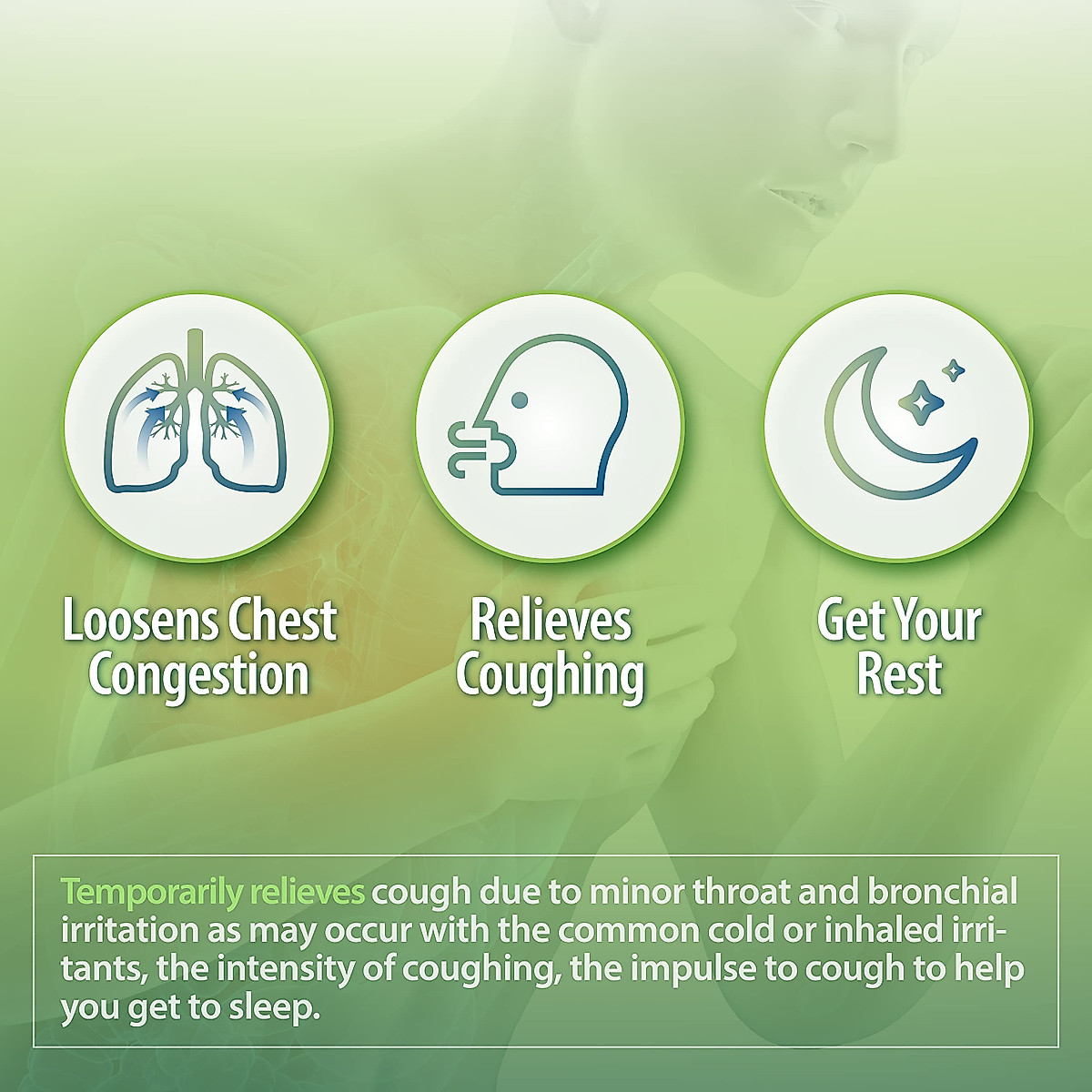 HealthA2Z® Mucus Relief DM | Dextromethorphan HBr 20mg | Guaifenesin 400mg | Cough, Immediate Release, Uncoated (200 Count (Pak of 1))