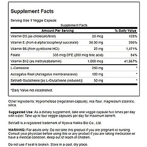 Swanson Telomere Advantage 60 Veg Caps 3 Pack