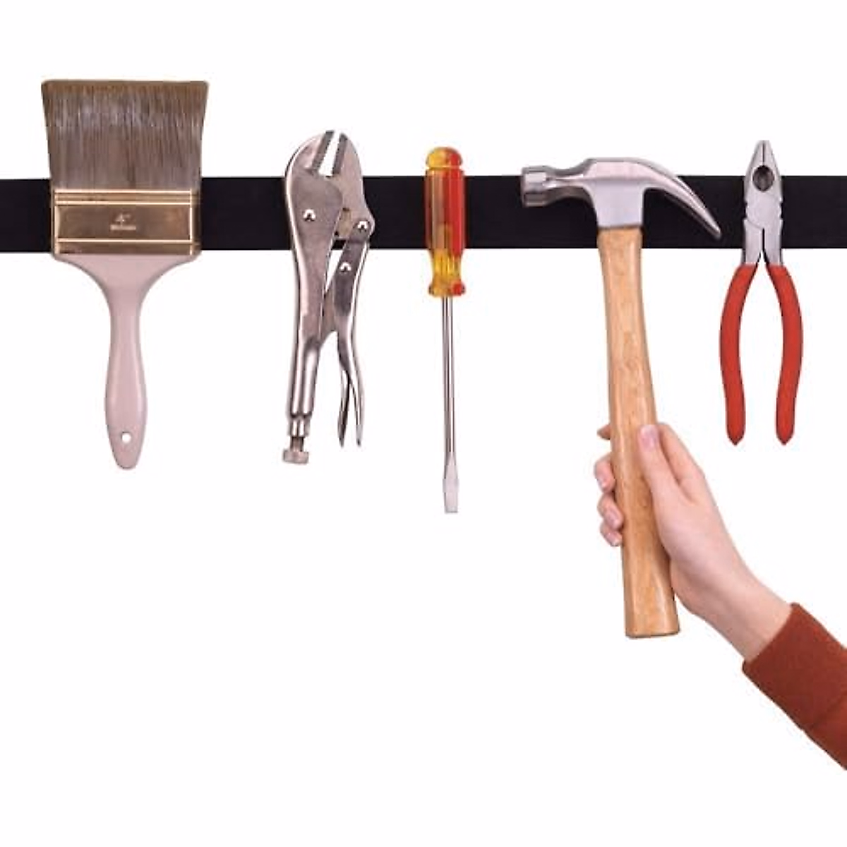 VELCRO Brand Heavy Duty Tape with Adhesive | 15 Ft x 2 In | Holds 10 lbs, Black | Industrial Strength Roll, Cut Strips to Length | Strong Hold for Indoor or Outdoor Use, 15ft x 2in