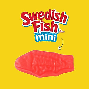 Swedish Mini Fish Candy Soft & Chewy - 3 Pound Bulk Pack of Red Swedish Fish