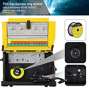 Multi-Function 3 in 1 Tig Stick Spool Mig Welder MTG175 SG- Welding Gloves 16 Inches