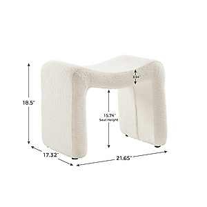 VANOMi Small Footstool Ottoman, Multi-Functional Modern Foot Stool, Sofa Footrest Extra Seating for Living Room, Entryway, Hallways and Bedrooms