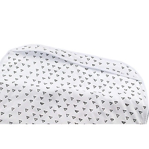 Baby Burp Cloth Double Shoulder Burp Bib, Organic Cotton Large 35”x22”, Triple Layer, Thick, Soft and Extra Absorbent Towels Burping Rags for Newborns, Shower Gift for Boys and Girls, Grey White