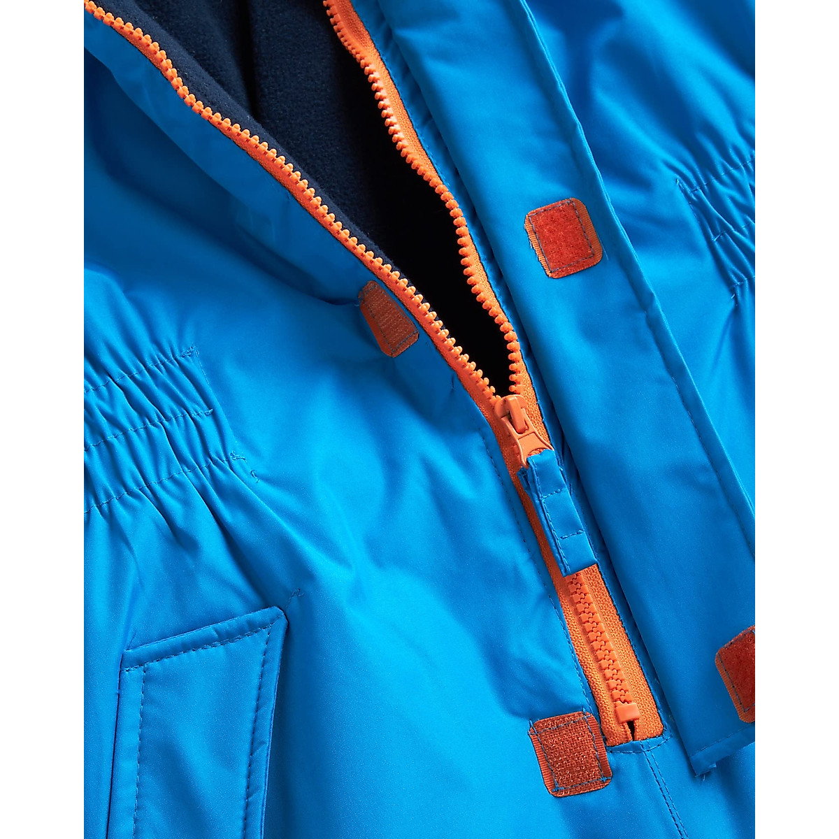 Wippette Boys’ Snowsuit – Waterproof Insulated Fleece Lined Jumpsuit – Winter Pram Snowmobile Ski Suit Coveralls (18M-7), Size 7, Blue