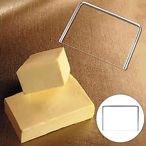 BESTonZON Cooking Cutter Wire Leveler Handheld Egg Butter Slicers for and Pastry Lyre Cutting Gadgets Slicer Home Multifunctional Supplies Tools Soft Cake Cheese Kitchen Spatula Dessert