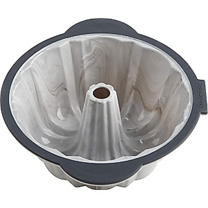 Trudeau 'Structured Silicone Pro' Fluted Cake Pan, Marble-color, 10Cup
