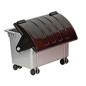 ksmtoys Lena Construction Toys Powerful Giants Toy Garbage Truck with Garbage and Recycle Bin and Dumpster in Yellow and Black Toys for Boys or Girls Age 3+