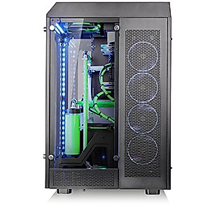 Thermaltake Tower 900 Black Edition Tempered Glass Fully Modular E-ATX Vertical Super Tower Computer Chassis CA-1H1-00F1WN-00