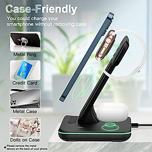 Liwin Wireless Charger, 3 in 1 Fast 15W Wireless Charging Station