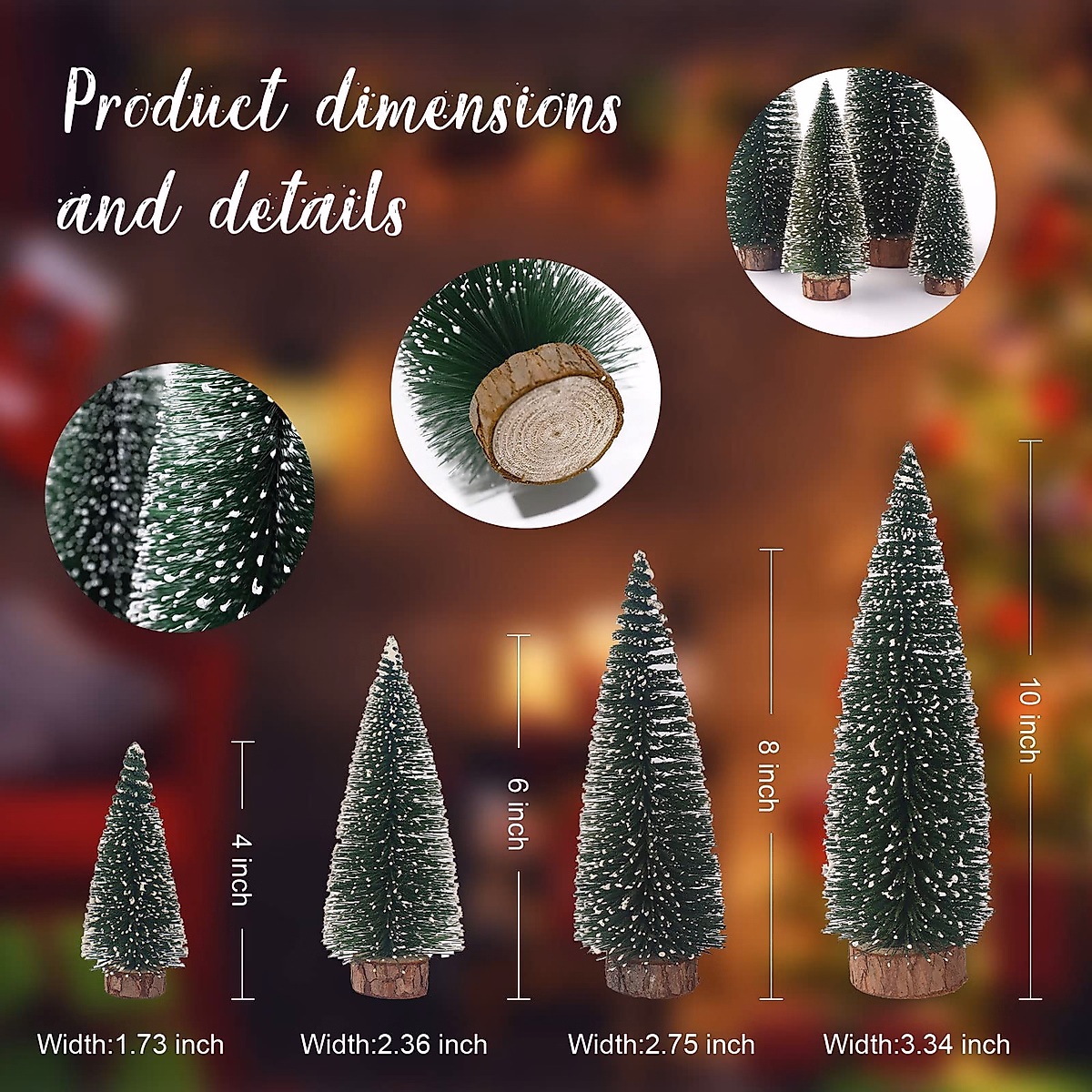 Desktop Miniature Pine Tree Tabletop Christmas Tree Small Pine Tree Decor Christmas Tree Toppers