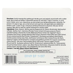 Natures Answer Periorub Topical Rub, 0.5 oz Dentist Formulated Soothing Gel for Teeth and Gums