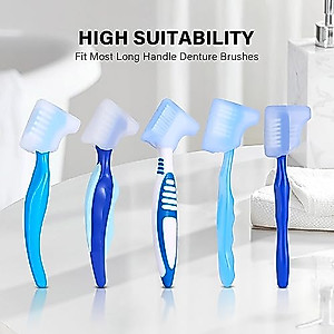 Anbbas Silicone Denture Brush Cover Fit Most Denture Toothbrushes(Pack of 2)