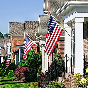 Loretoy Flagpole Ring Set with Bearings, Aluminum Alloy Flag Pole Rings, 360°Rotating Flag Mounting Ring, Spinning Flag Pole Clips Kit with Carabiner for 0.75-1.0 Inch Diameter Flagpole|Silver-2 Pack