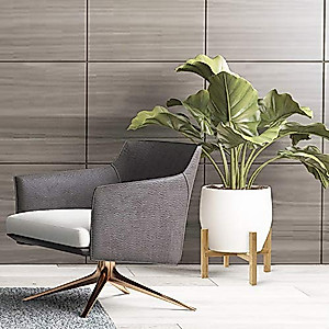 DAORFAA Bamboo Plant Stand, Flower Potted Holder, up to 8 Inch Pot - Nature, Mid Century Modern (Pot Not Included)