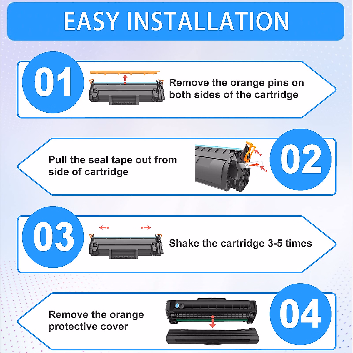 Compatible for HP 207A Toner Cartridge Replacement for 207A W2210A W2211A W2213A W2212A Toner Cartridge for HP Laserjet Pro M255dw M255nw M282nw M283fdn M283fdw Black Ink