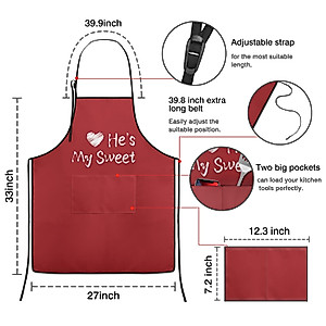 Nueasrs Couples Supplies Aprons Set, Cool Bridal Shower Gifts for Bride and Groom, Unique Mr and Mrs Gifts, Engagement Gifts for Couples, Birthday, Anniversary, Newlyweds