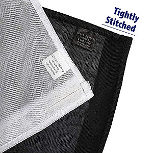 TENRAI 5 Pack (2 Large & 3 Medium) Delicates Laundry Bags, Bra Fine Mesh Wash Bag, Zippered, Protect Best Clothes in The Washer (5 Black, Set of 5)