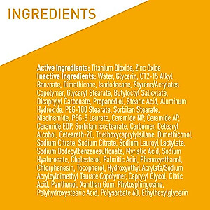 CeraVe 100% Mineral Sunscreen SPF 50 | Face Sunscreen with Zinc Oxide & Titanium Dioxide for Sensitive Skin | With Hyaluronic Acid, Niacinamide, and Ceramides | 2.5 oz