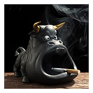 AETVRNI Desktop Waste Container, Mini Trash can, Glass Material Easy to Clean, for The Indoor and Outdoor Area, The Best Companion for Terrace, Office and Home Workplace,Blue