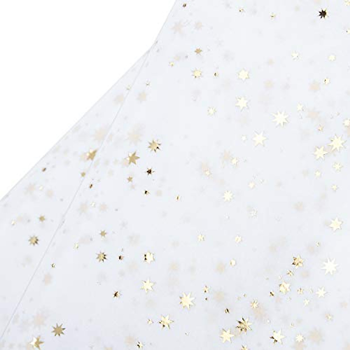 WRAPAHOLIC Gift Wrapping Tissue Paper - 25 Sheets 19.7x27.5 Inch Metallic Gold Star Gift Wrap Paper Bulk for Packing, DIY Crafts