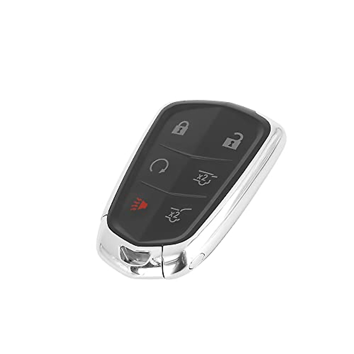 ACROPIX 315Mhz Keyless Entry Remote Key Fob Fit for Cadillac Escalade - Pack of 1 Black Silver Tone
