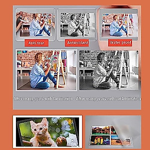 YUENTOEN Thermal Laminating Pouches, 100 Pack Letter Lamination Sheets, Size 8.66 x 12.13 Inch,3-Mil Thick, A4 Laminated Film Paper for Laminated Photo/Files/Card/Picture, Clear