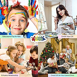 Eiazuiks Paint by Number for Kids with Frame ,Cartoon DIY Paint by Number for Adults Beginner Acrylic Paint by Number for Ages 8-12 Kids, Oil Painting Perfect for Gift Decor - 8x8 Inch