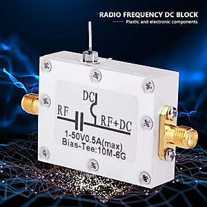 Bias Tee,10MHz-6GHz Bias Tee Broadband Radio Frequency Microwave Coaxial Bias Low Noise Amplifier Module.
