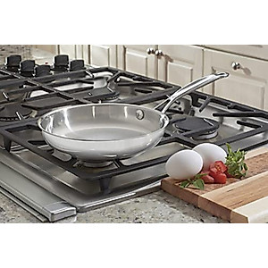 Cuisinart 722-20 8-Inch Chef's-Classic-Stainless-Cookware-Collection, 8", Open Skillet