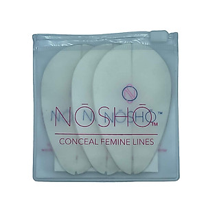 NŌSHŌ Quickie- 3 Pack- Camel Toe Concealer Reusable Invisible Adhesive Silicone for Women Leggings Swimwear Activewear,White,Small