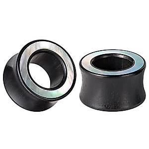 TBOSEN 6PCS Sets Sandalwood Gauges Wood Tunnels Wooden Ear Plugs Earrings Body Jewelry Stretching Tapers Expanders 0g-1" in 8mm-25mm(1/2")