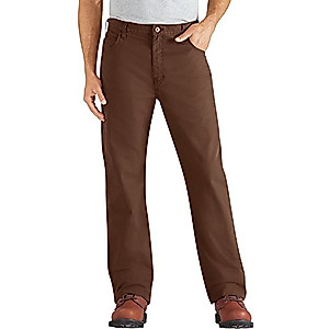 Dickies Men's Regular Fit 6-Pocket Lightweight Duck Jean, Timber, 44x32