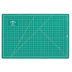 ALVIN Cutting Mat Professional Self-Healing 12"x18" Model GBM1218 Green/Black Double-Sided, Rotary Cutting Board for Crafts, Sewing, Fabric - 12x18 Inch