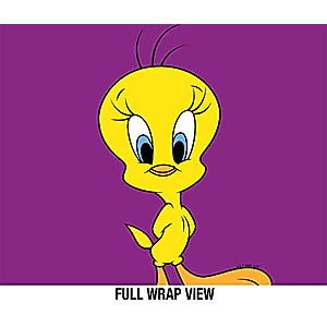 Looney Tunes OFFICIAL Tweety Bird Pose 24 oz Insulated Canteen Water Bottle, Leak Resistant, Vacuum Insulated Stainless Steel with Loop Cap, Black