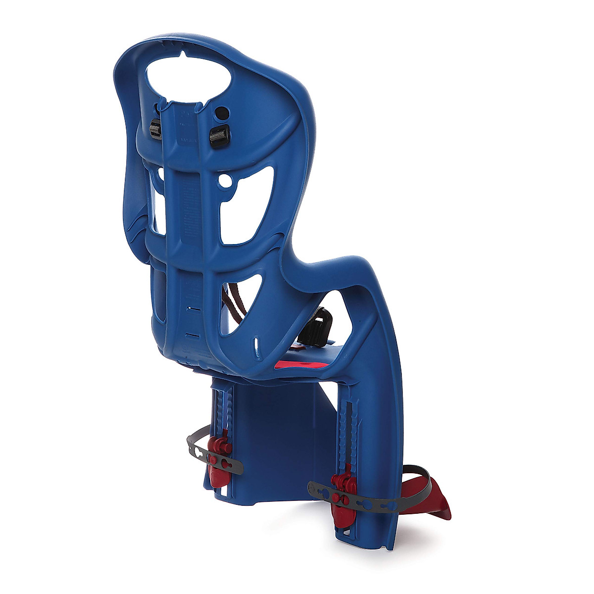 Bellelli Child Bike Seat, Kids Bike Seat Carrier, Child Seat for Bikes, Pepe, Clamp with Rack Mount, Blue, Made in Italy