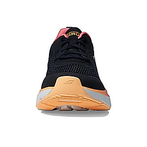 Skechers Max Cushioning Delta - Ultimate Endurance Shoes for Women - Textile Upper with Padded Collar, and Stylish Black/Hot Pink 8.5 B - Medium