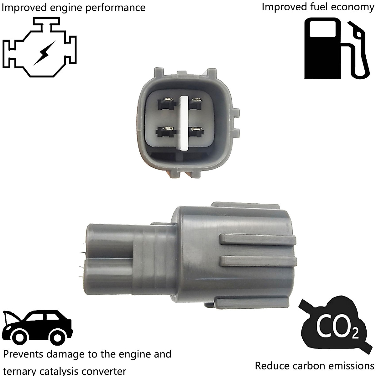 Dropwater Downstream O2 Oxygen Sensor Replacement for Lexus 2003-1999 Rx300 3L,Replaces#234-4215