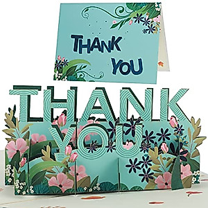 OWOXER Thank You Card, Pop Up Thank You Cards For Teachers & Friends, Love Card, 3D Greeting Card, Retirement Card, Birthday Card With Envelope.