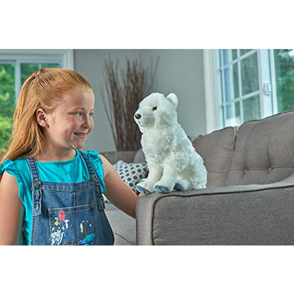 Wild Republic Arctic Wolf Plush, Stuffed Animal, Plush Toy, Gifts for Kids, Cuddlekins 12"
