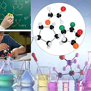 YCWF Molecular Model Kit,974 Pcs Molecular and Atomic Model Kit for Organic and Inorganic Chemistry Learning,Chemistry Structure Kit with Atoms,Bonds & Orbitals for Teacher, Student