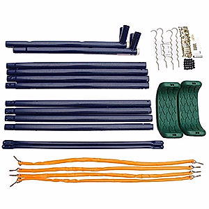 Prime Metal Swing Set Outdoor, 2 Seats, Durable Steel and Plastic Construction for Kids, Toddlers, Children Easy Assembly Two Station