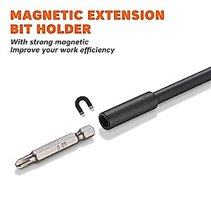 YESKING Impact Socket Adapter Set with Magnetic Extension Bit Holder, Drill Sockets Adapters 1/4" 3/8" 1/2" Drive Power Adapter Set for Power Drills & Impact Drivers (3" 4-Piece & 6" 4-Piece)