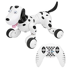 Multi‑Functional Robots Electric Dog, Electronic Pet, Smart for Kids Children(Black)