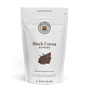 King Arthur Black Cocoa, Dutch Processed Cocoa Powder, Perfect for Baking, 14 Ounces