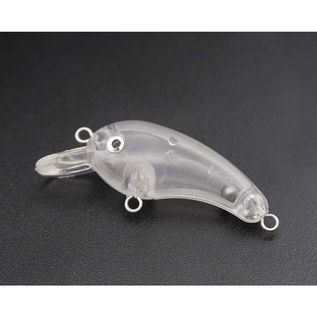 Free Eye 20PCS Unpainted Fishing Blanks Crankbait 5.5cm 3.72g topwater Artificial Bait Fishing Lures Blank Minnowbait Hard unpainted Artificial Bait Bodies DIY Fishing Tackle Spoons