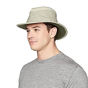 Tilley T5MO Organic Cotton Airflo Hat, Khaki With Olive Underbrim, 7 1/2