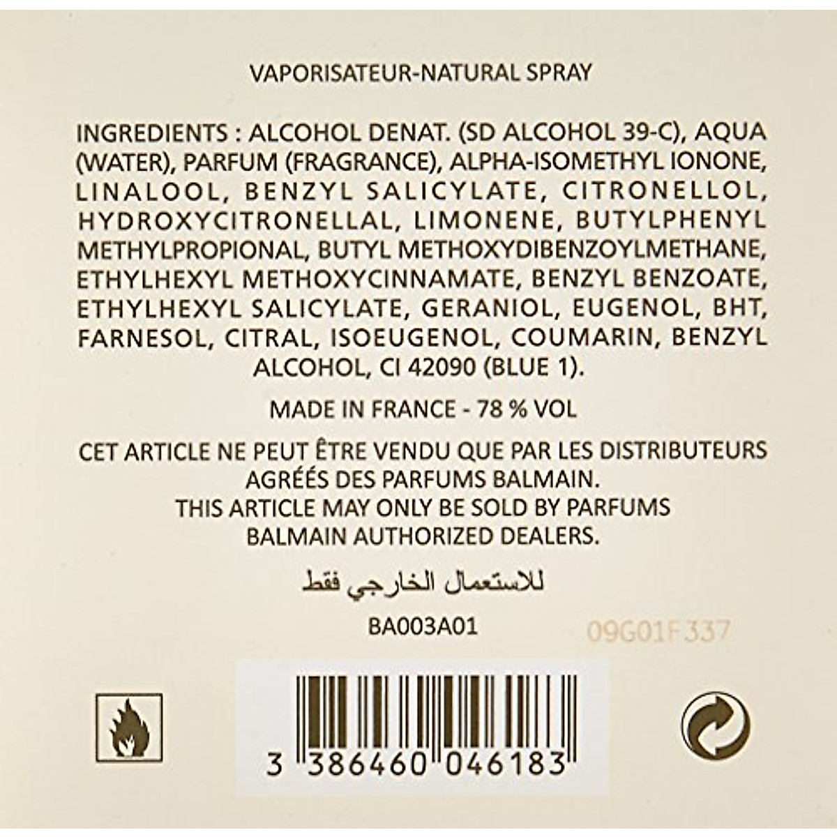 Balmain Pierre Vent Vert Eau de Toilette spray for Women, 2.5 Ounce