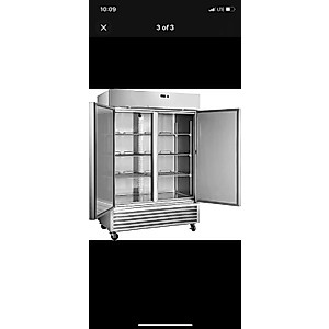 54" two door commercial stainless steel fridge NSf/ETL