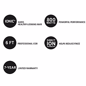 HOT TOOLS Professional 800W Ionic Soft Bonnet Hair Dryer