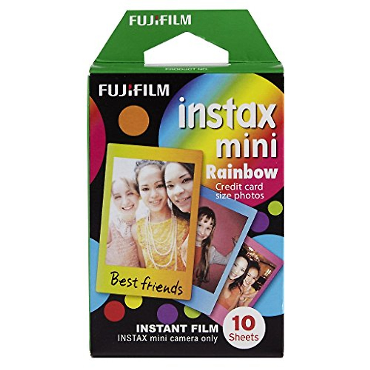 Fujifilm Instax Mini Instant Rainbow Film, 10 Sheets, 2 Value Set